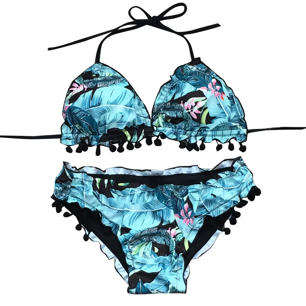 Womens Swimming Suit Swimsuit Bather Women Wave Edge Streamer Ball