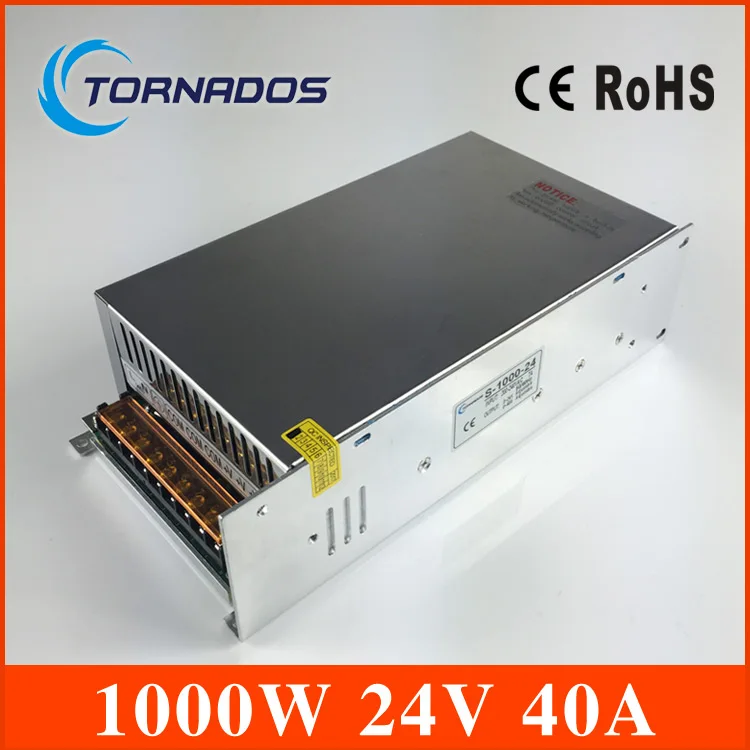 Single Output DC24V 40A 1000W Switching Power Supply AC DC 24V Converter Voltage Transformer ...