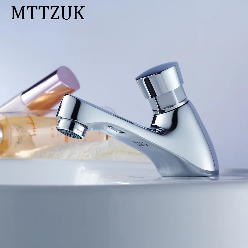 MTTUZK Brass Time Delay Several seconds Faucet Public Toilet Touch ...