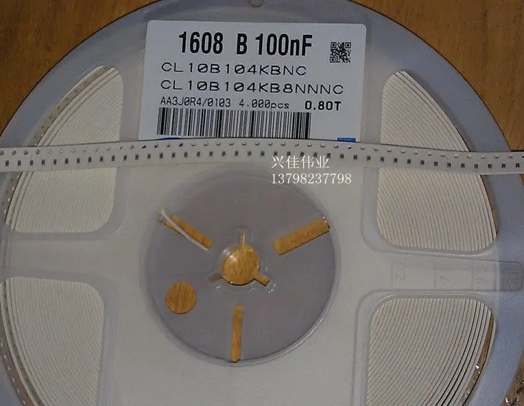 1608-0603-0-1UF-100NF-104K-50V-X7R-300pcs-Original-authentic-and-new ...