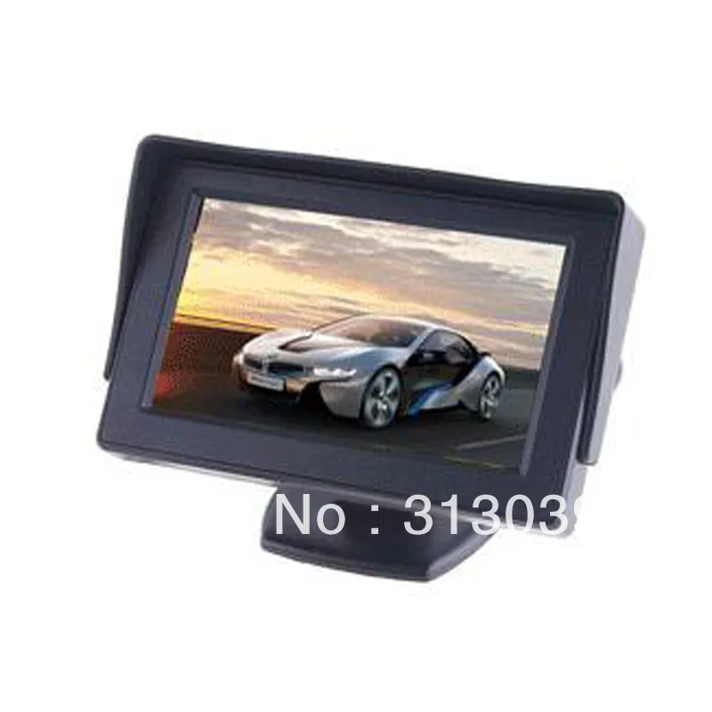 Free shipping 4.3" TFT LCD Car Reverse RearView Color Monitor DVD VCR ...