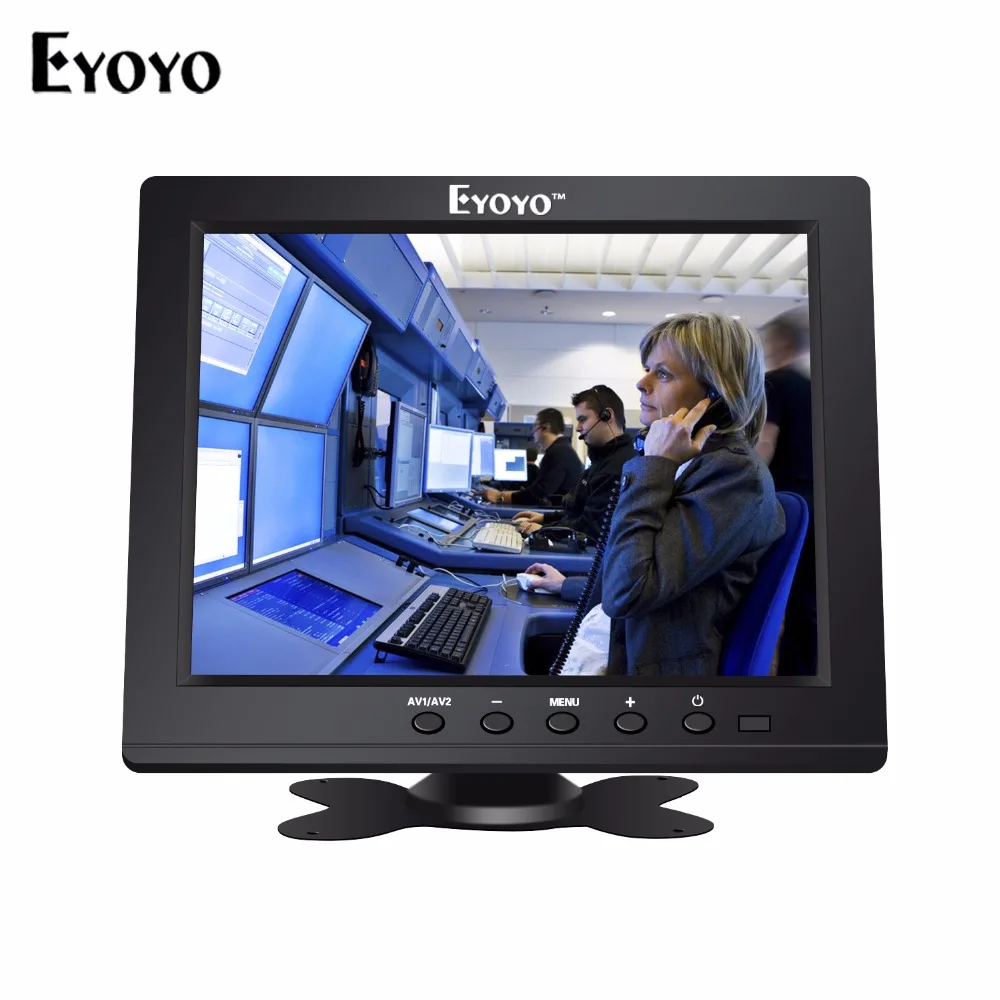 Eyoyo 8" 1024x768 HD TFT LCD Monitor Display VGA BNC Video Audio HDMl ...