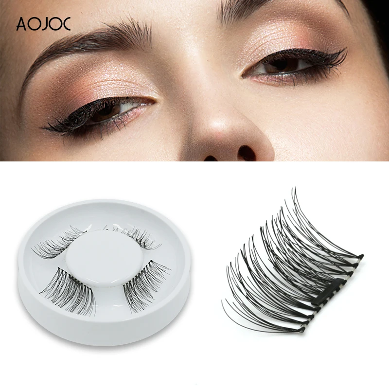 Magnetic eyelashes with 3 magnets handmade 3D/6D magnet eyelashes ...