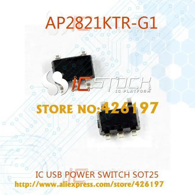 Frete Grátis AP2821KTR G1 IC INTERRUPTOR DE ALIMENTAÇÃO USB SOT25 2821 ...