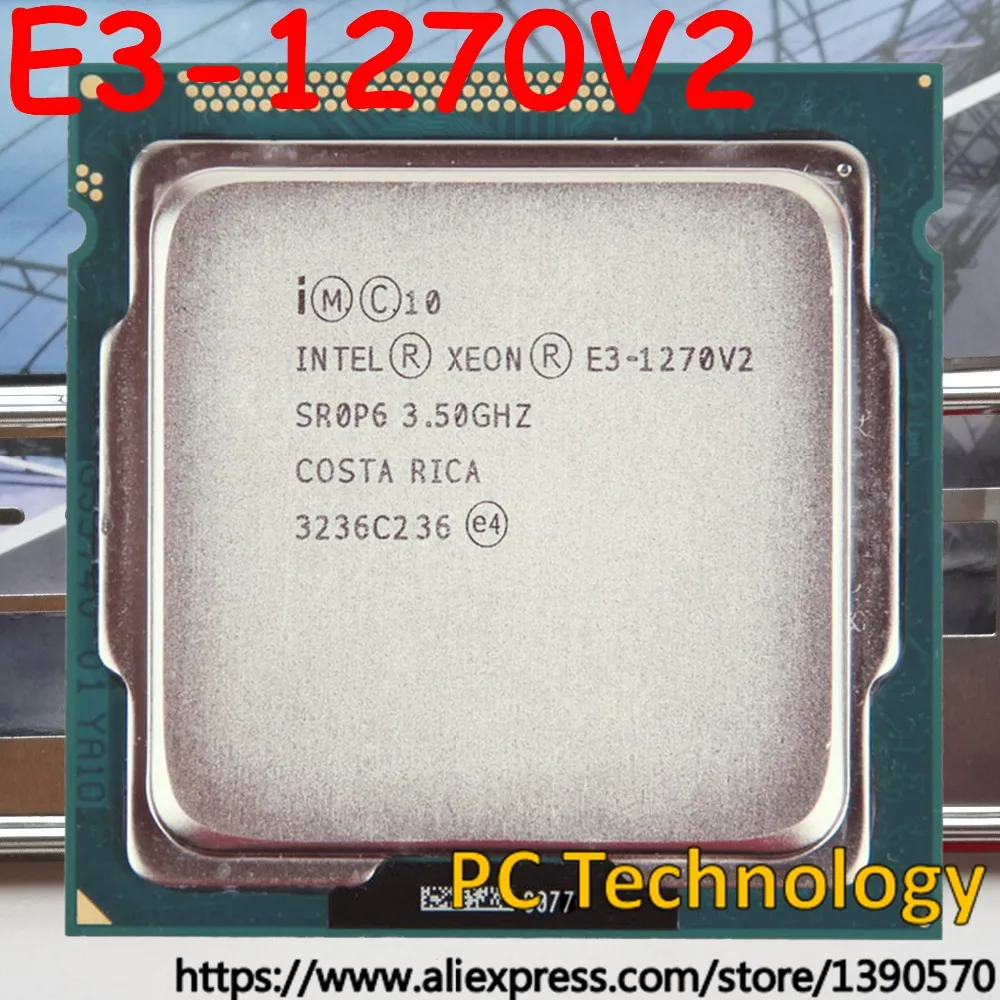 Original Intel Xeon E3-1270V2 CPU E3-1270 V2 3.50GHz 8M LGA1155 E3 ...