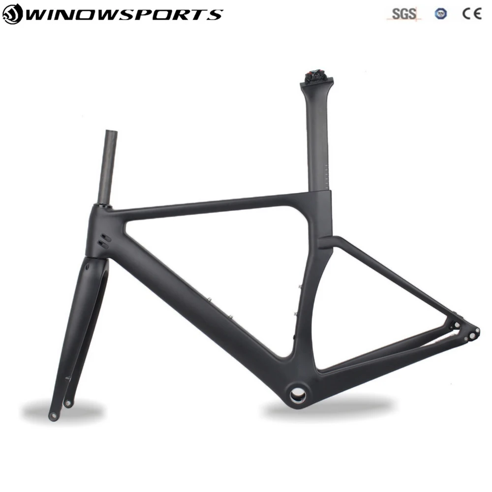 Aero Disc Road Bike Frame Max 28c Tire Aero Carbon Raod Bike Frame Disc ...