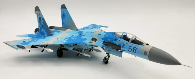 1: 72 De Oekraïne luchtmacht SU 27 flanker vechter model Legering ...