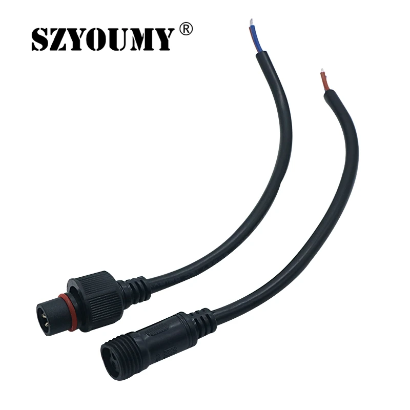 SZYOUMY LED Lighting/Module Plug 2 Pin LED Waterproof Connector Cable ...