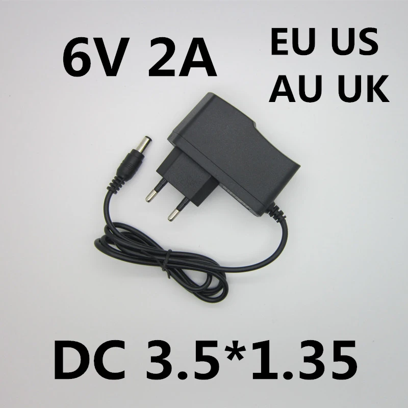 최고 품질 AC/DC 어댑터 DC 6 V 2A 2000MA AC 100 240V 변환기 어댑터 6 V 볼트 충전기 전원 공급 ...