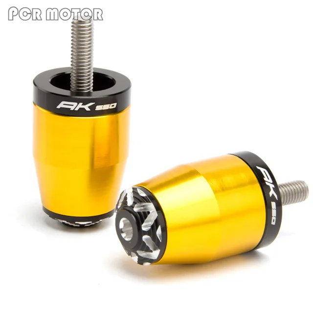 KYMCO AK550 AK 550Handlebar Grips Handle Bar Ends plug gold Anti ...