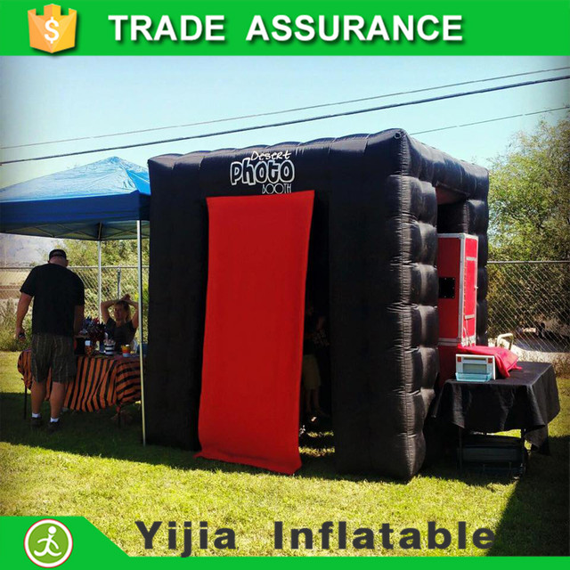 free ship by DHL 7.8ft cube black inflatable digital photo booths USD ...