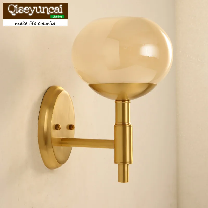 Qiseyuncai 2018 Creative Copper Wall Lamp Living Room Decoration Lamps ...