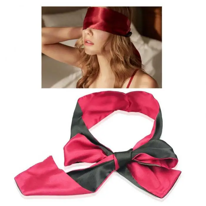 Masque BDSM en Satin doux jouets sexuels pour Couples SM yeux d39esclave ceinture de Patch ...