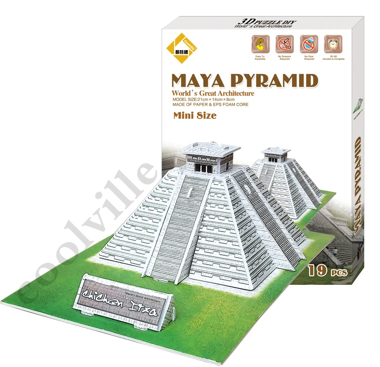 CoWa B0897 DIY 3D jigsaw puzzle The mayan pyramids of Egypt educational ...