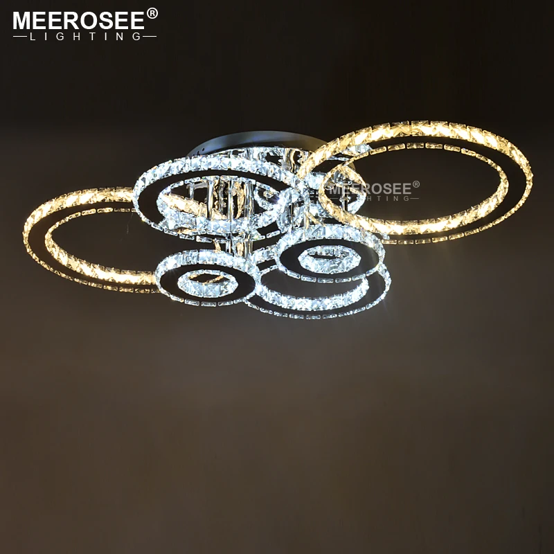Clear Led Ring Light Fixture Led Chandelier Lustre Lighting Flush ...