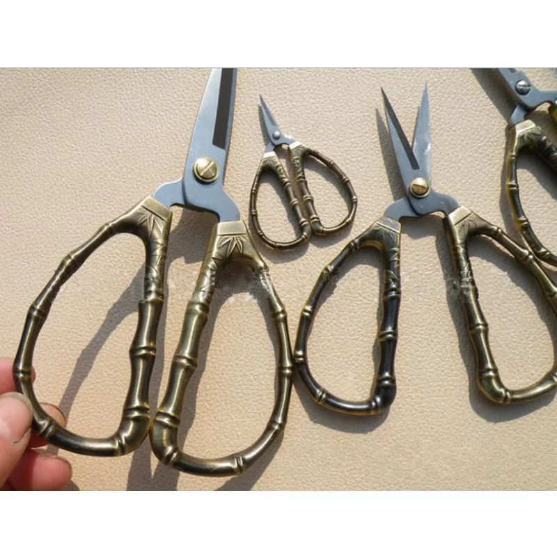 Wholesale Vintage Bronze Tone Steel Bamboo Shaped Tailor's Scissors ...