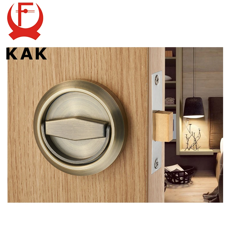 Kak Hidden Door Locks Stainless Steel Handle Recessed Invisible Keyless ...