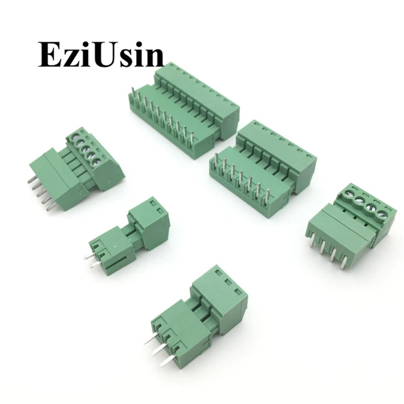 15edg 3.81mm 3.5mm Kf2edg Pcb Screw Terminal Block Connector Plug Pin Header Socket Right Angle ...