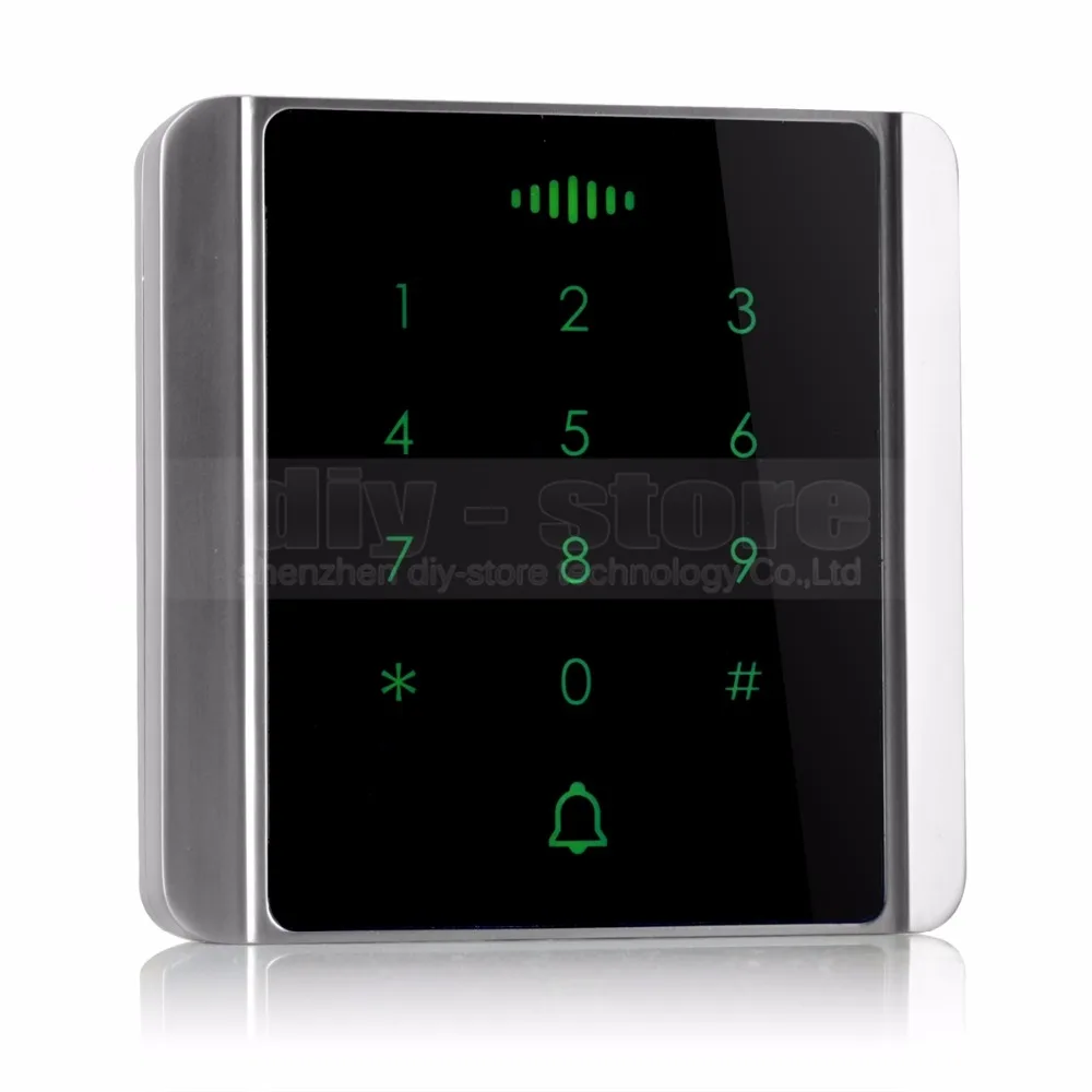 DIYSECUR 125KHz RFID Card Reader Touch Panel Backlight Password Keypad ...
