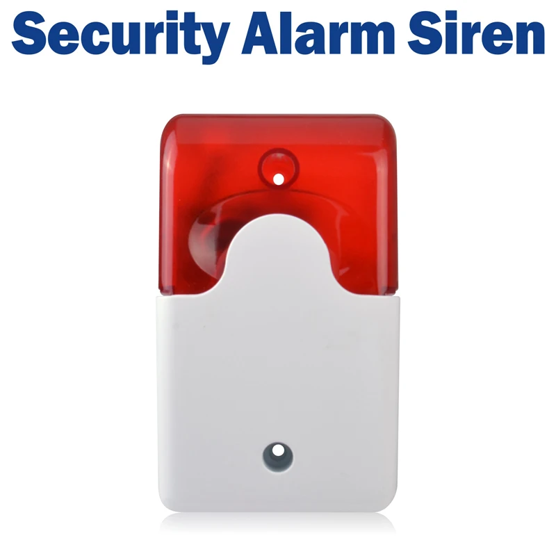 Free shipping Mini Strobe Siren 12V Security Alarm Siren Wired Flash ...