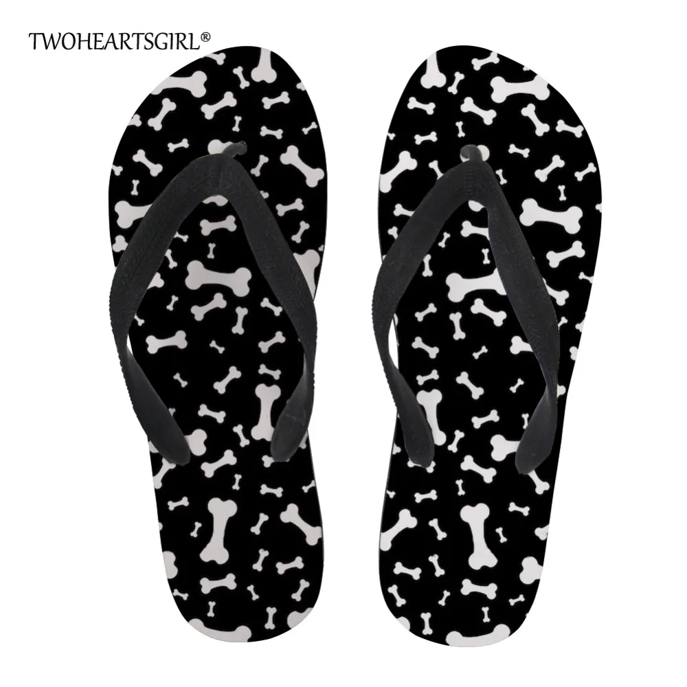 Twoheartsgirl chanclas con patrón de pata de perro para hombre, zapatos ...