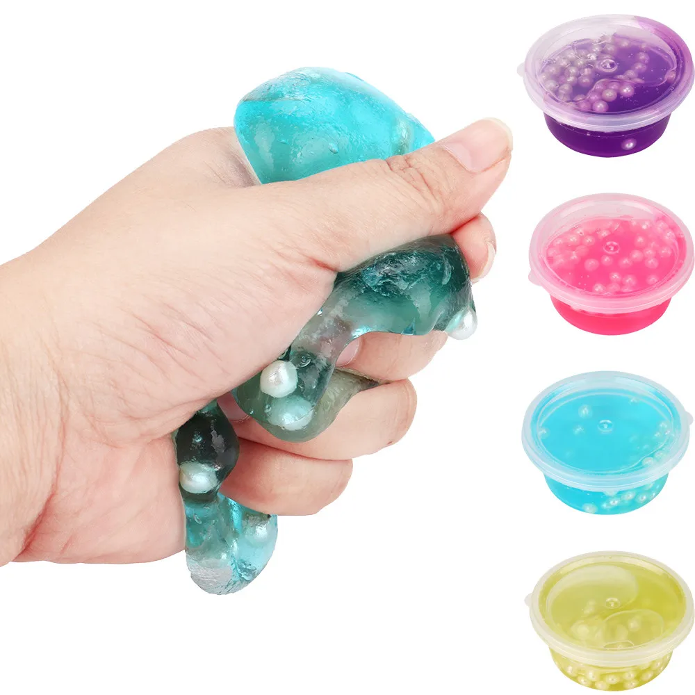 Pearl Mud Colorful Soft Slime Slime Scented Stress Relief Toy Sludge ...