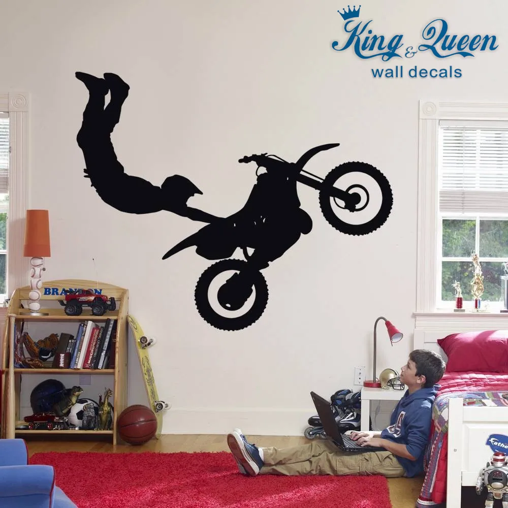 Aliexpress.com : Buy Stunt Bike Wall Decals Art Dirt Motor Cross Xtreme ...