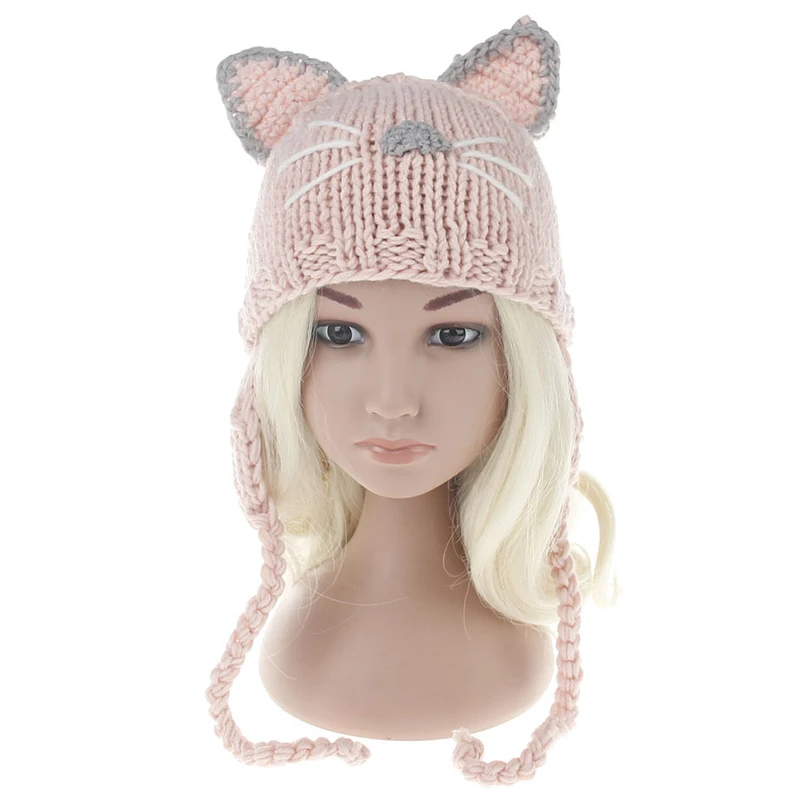 2018 Cute Cat Baby Hat Kids Winter Hats Boy Girl Infant Children Hats ...
