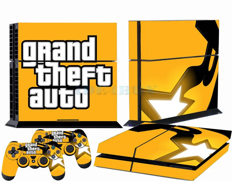 Yellow Skins For PS4 PlayStation 4 Vinyl Decal Sticker Skin Cover GTA 1 ...