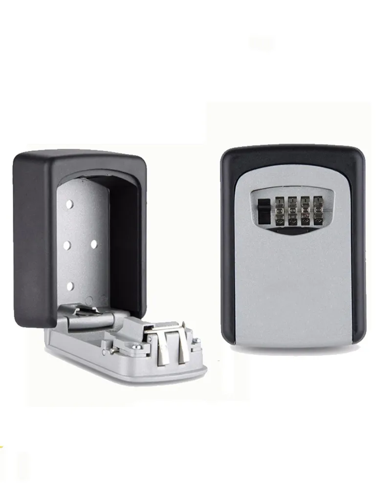Wall Mount Key Storage Lock Box Holder 4 Digit Combination