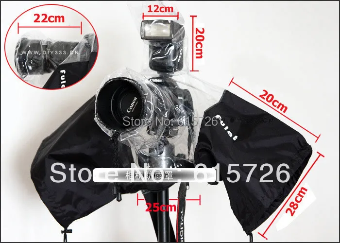 Camera Rain Cover Coat Dust Protector Rainwear Rainproof for C N + free ...