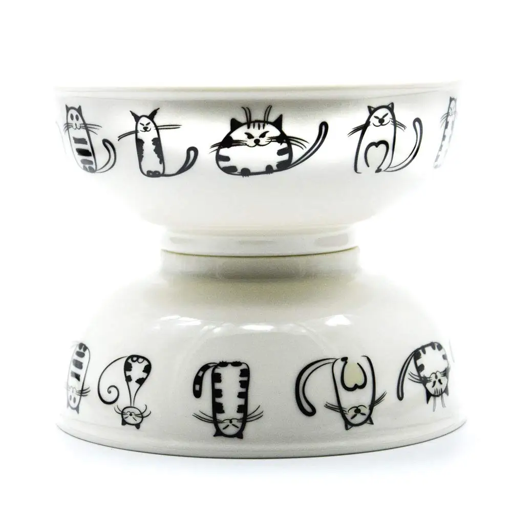 Cute Ceramic Cat Designed Dinner Dish Set FREE SHIP USA