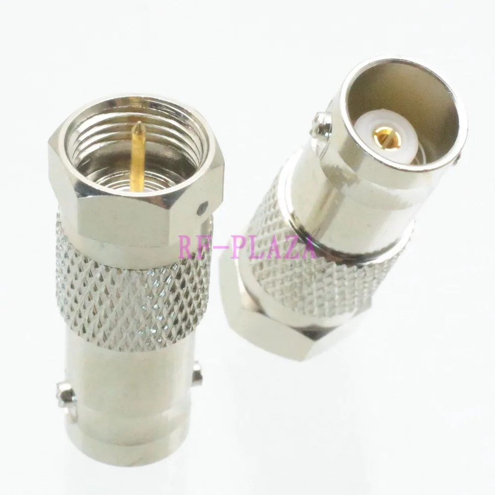 1pce Adapter BNC jack pin to F TV plug pin RF COAXIAL FOR TV PC Board ...