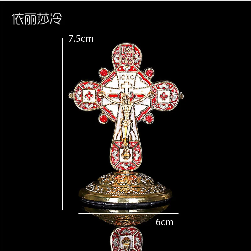 Fashion Golden Jesus Christian Catholic Cross Holy Cross Decoration ...