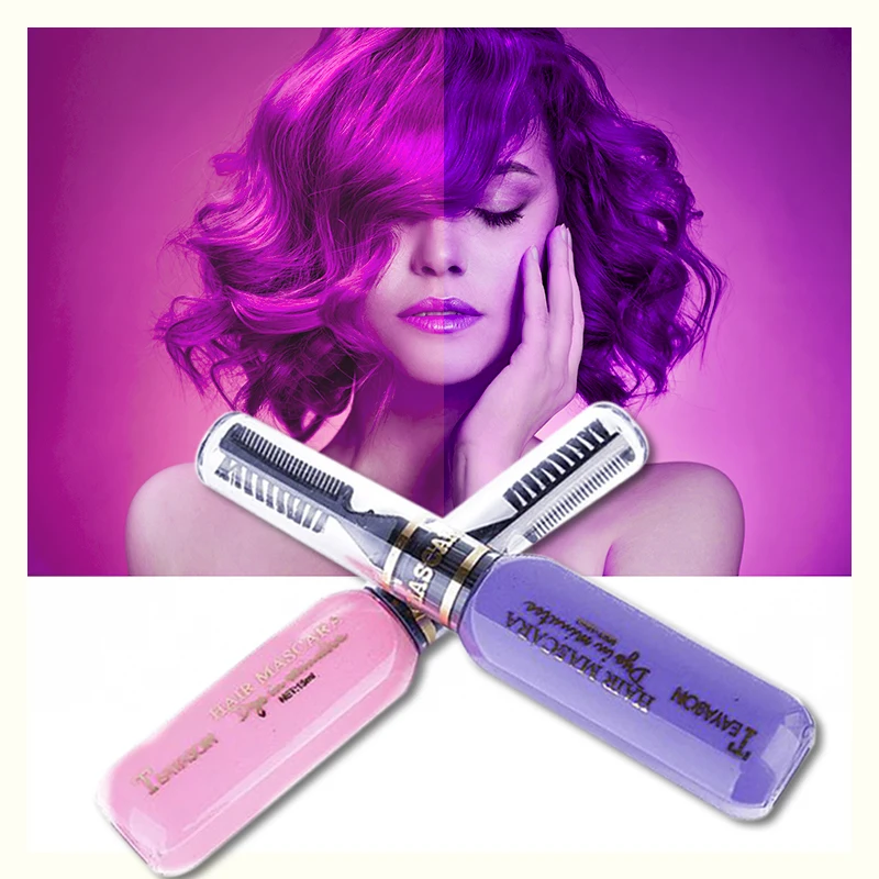 Tinte para el cabello temporal no tóxico, máscara de lino lavable de ...