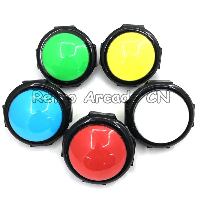 2pcs-100-mm-arcade-push-button-12V-Arcade-game-accessory-colorful-LED ...