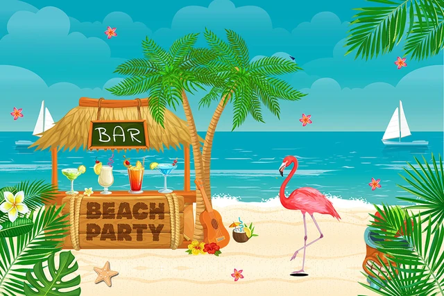 Beach Party Backdrop