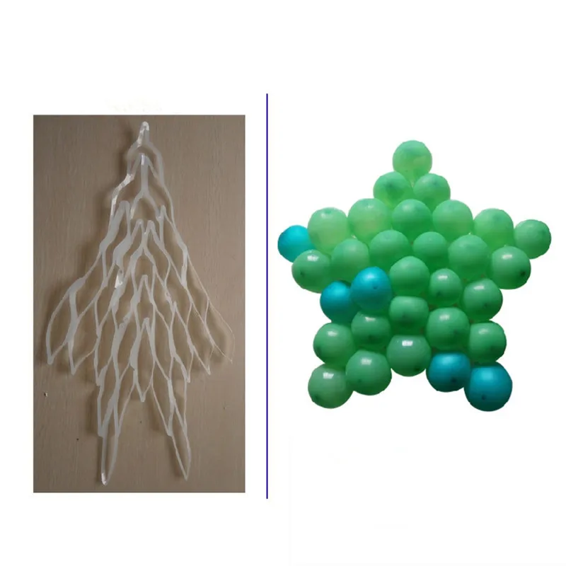 Star Shape Balloon Mesh 60cm Five Star Balloon Grid Latex Balloon ...