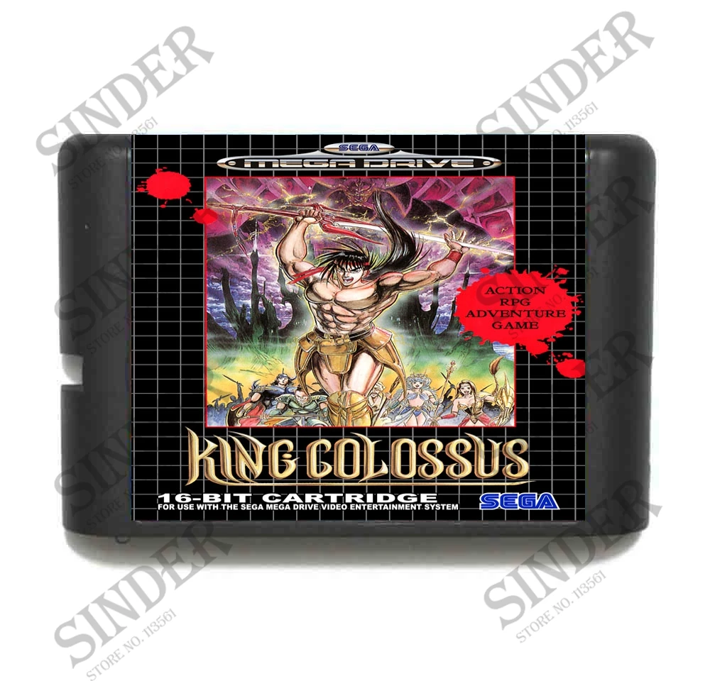 King Colossus 16 Bit Md Game Card For Sega Mega Drive For Genesis ...