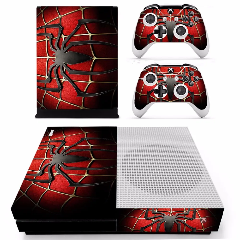 Spider Man Skin Sticker for Xbox One S Console and Controllers ...