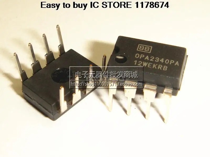 50PCS OPA2340PA OPA2340 DIP 8 amplifier IC OPA2340P|ic atmel|ics ...