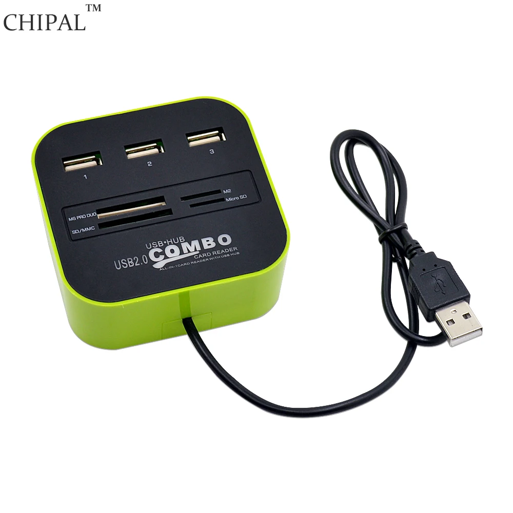 Chipal 10pcs Micro Usb Hub Combo 2 0 3 Ports Card Reader High Speed