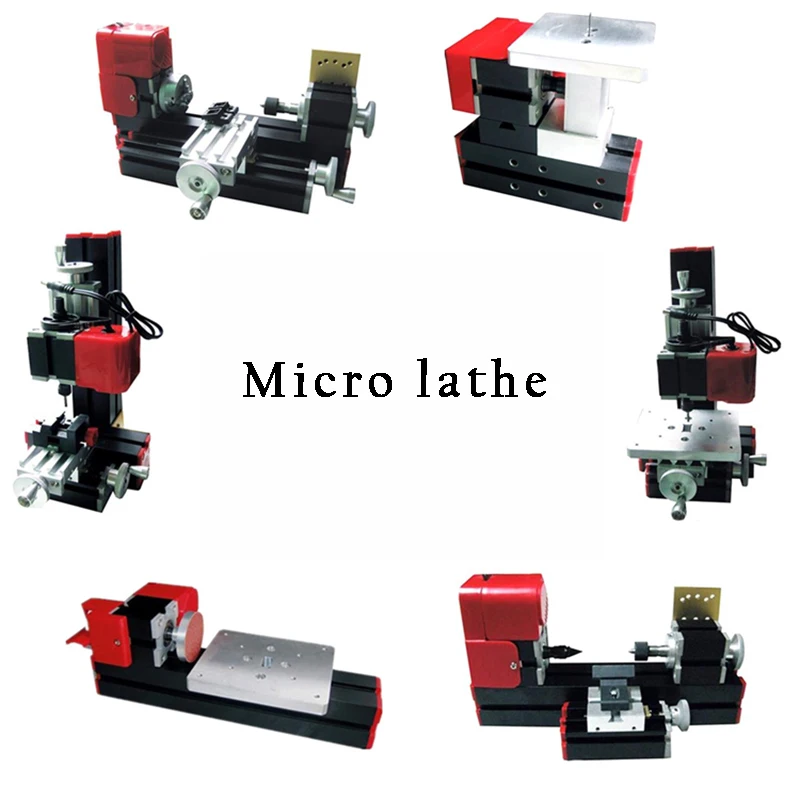 New DIY Mini Micro Lathe Machine Tool 6 in 1 lathe Milling Drilling ...