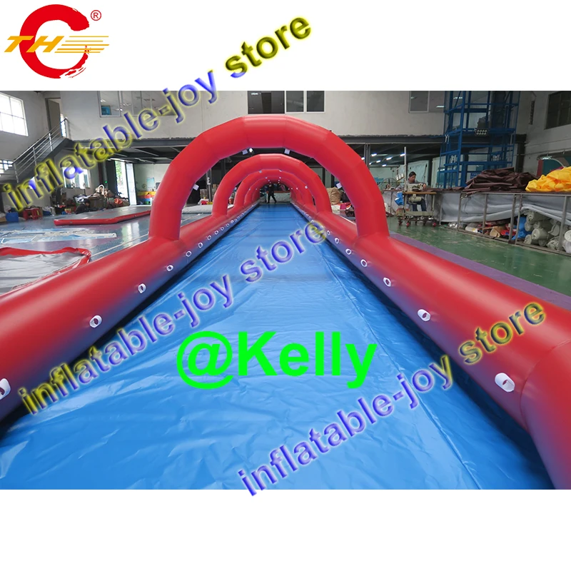 Tobogán inflable gigante largo de la ciudad, n slip inflable, tobogán ...