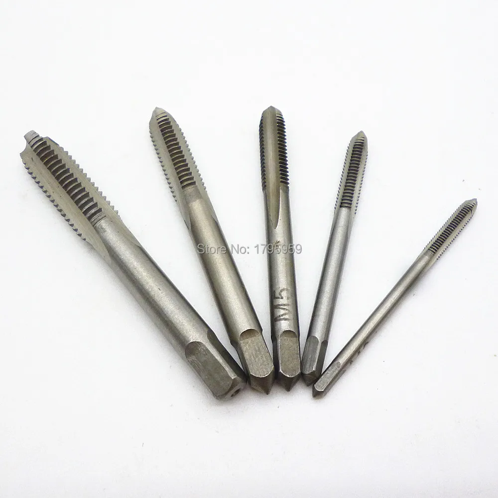 5pcs-M3-M4-M5-M6-M8-Hand-Screw-Thread-Metric-Plug-Tap-Drill-Spiral ...