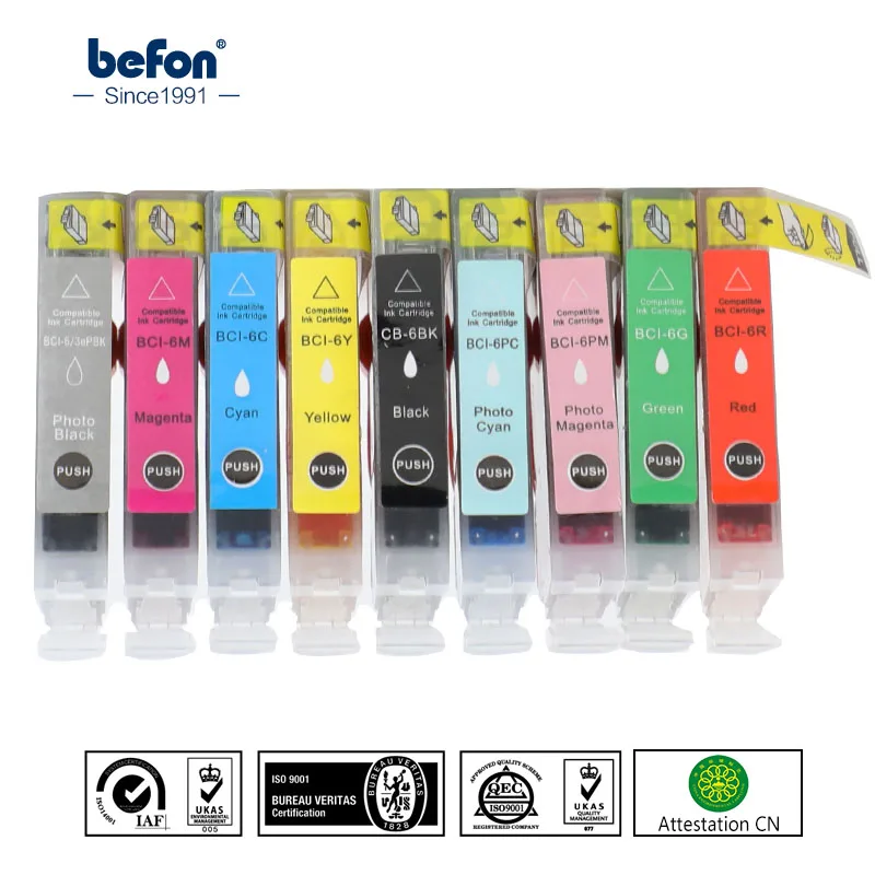 Befon Uyumlu 5/6 5 6 Kartuşu Canon için Uyumlu BCI 5/6 BCI5 BCI6 BCI 6 ...