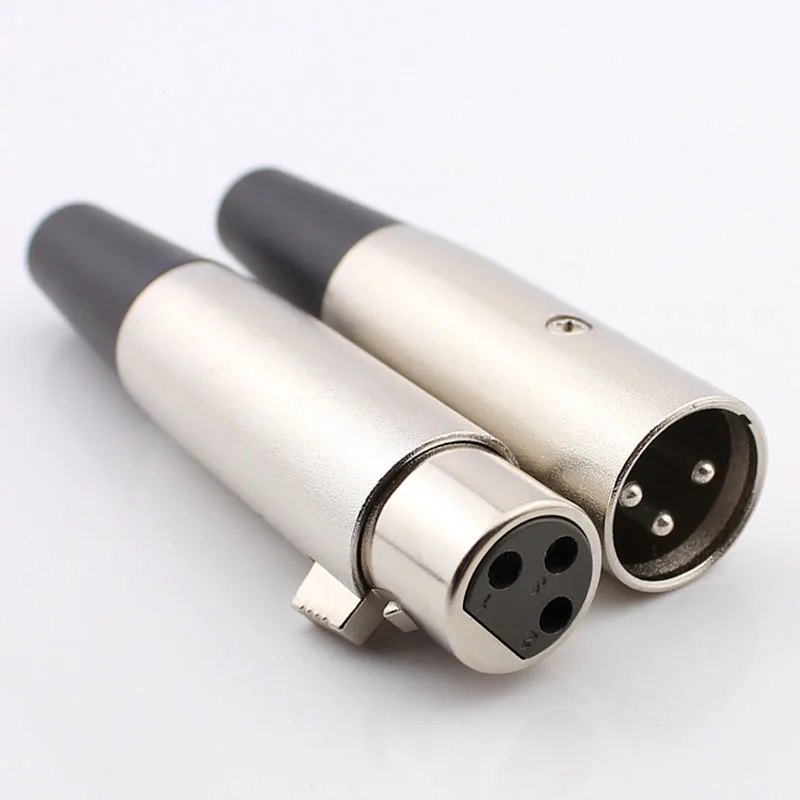 20pcs Audio XLR Connector Mike Jack Adapter Desktop 3 pin XLR ...