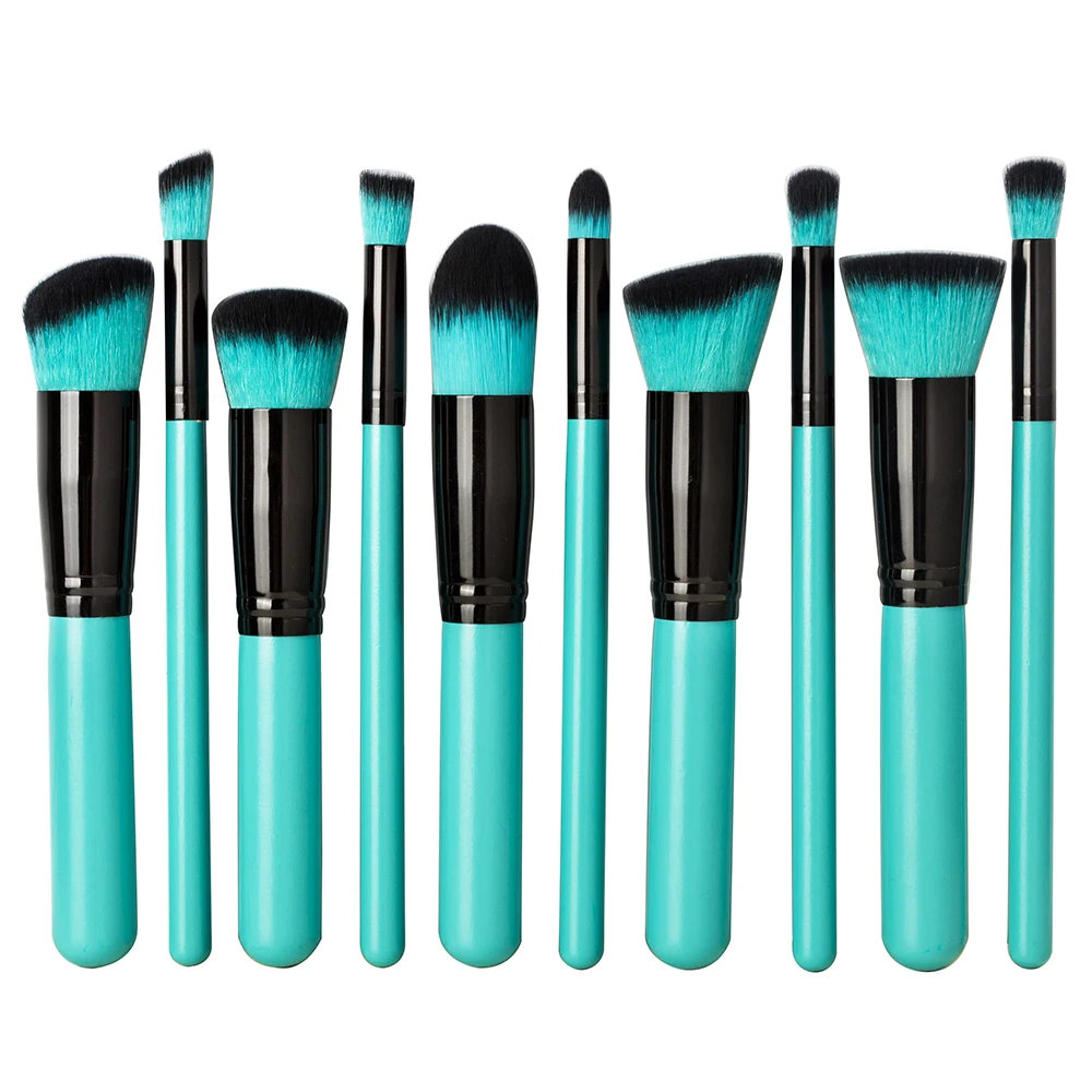 Buy Professional 10 Pcs Makeup Brushes Set Cosmetics Facial Foundation