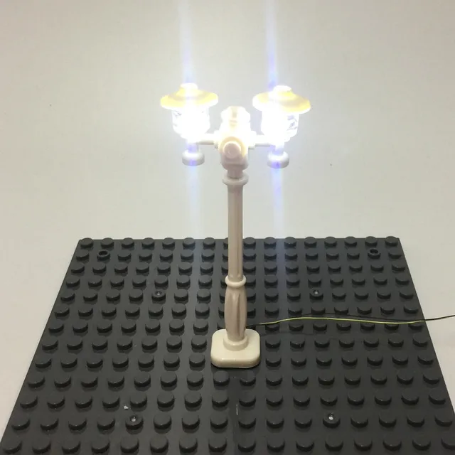 LED lamp post street light /spotlight / traffic light for lego and city ...
