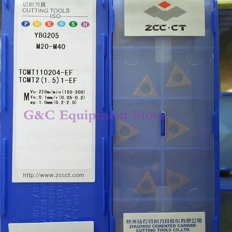 CNC TURNING TOOL CUTTING BLADE TCMT110204 EF YBG205 CARBIDE INSERTS ...